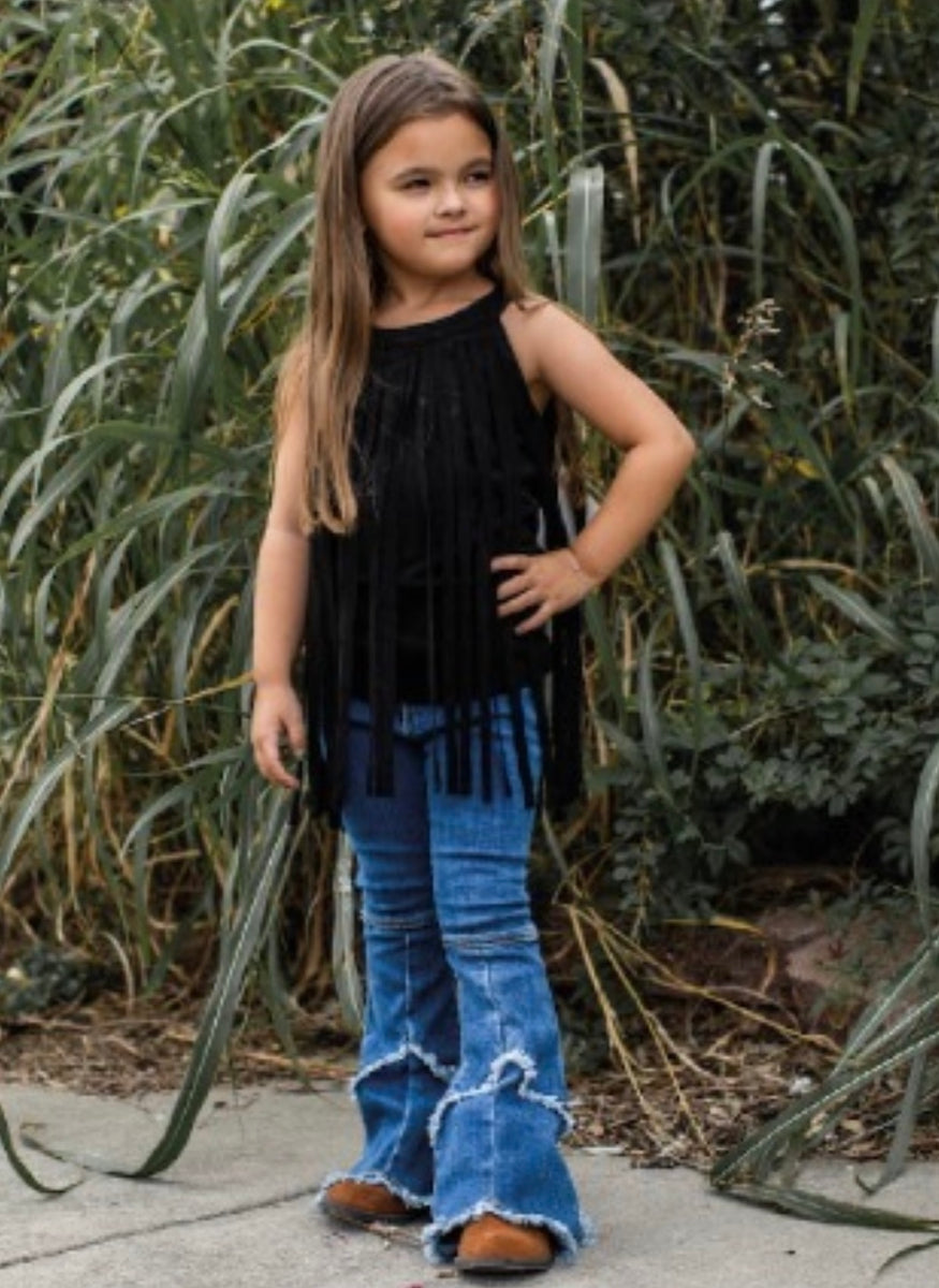 Wild Child - Girls denim flares – Texas Dressing